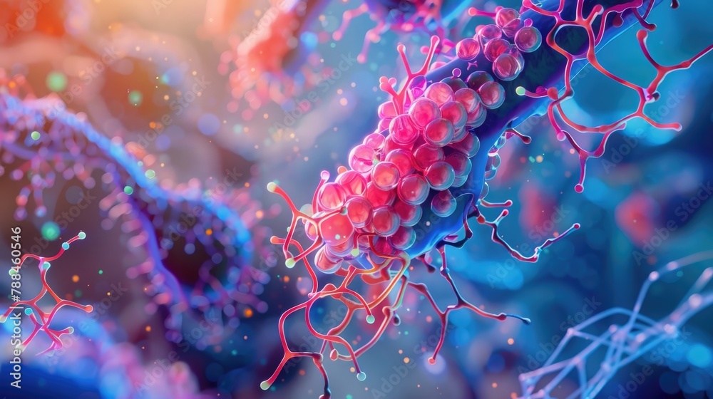 A 3D rendered illustration of the critical role of cholesterol ...