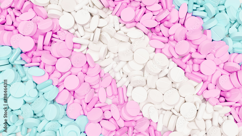 Baby pink blue white transgender medication testosterone estrogen ...