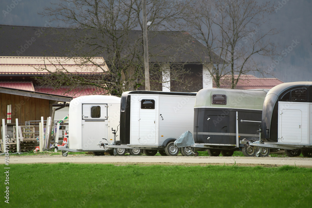 Equine Mobility: Transporting Livestock with Horse Carriage. Stock Photo | Adobe Stock