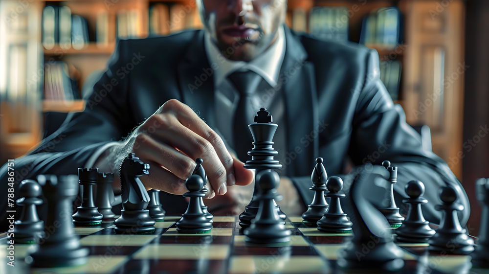 chess battle, victory, success, leader, teamwork, business strategy ...