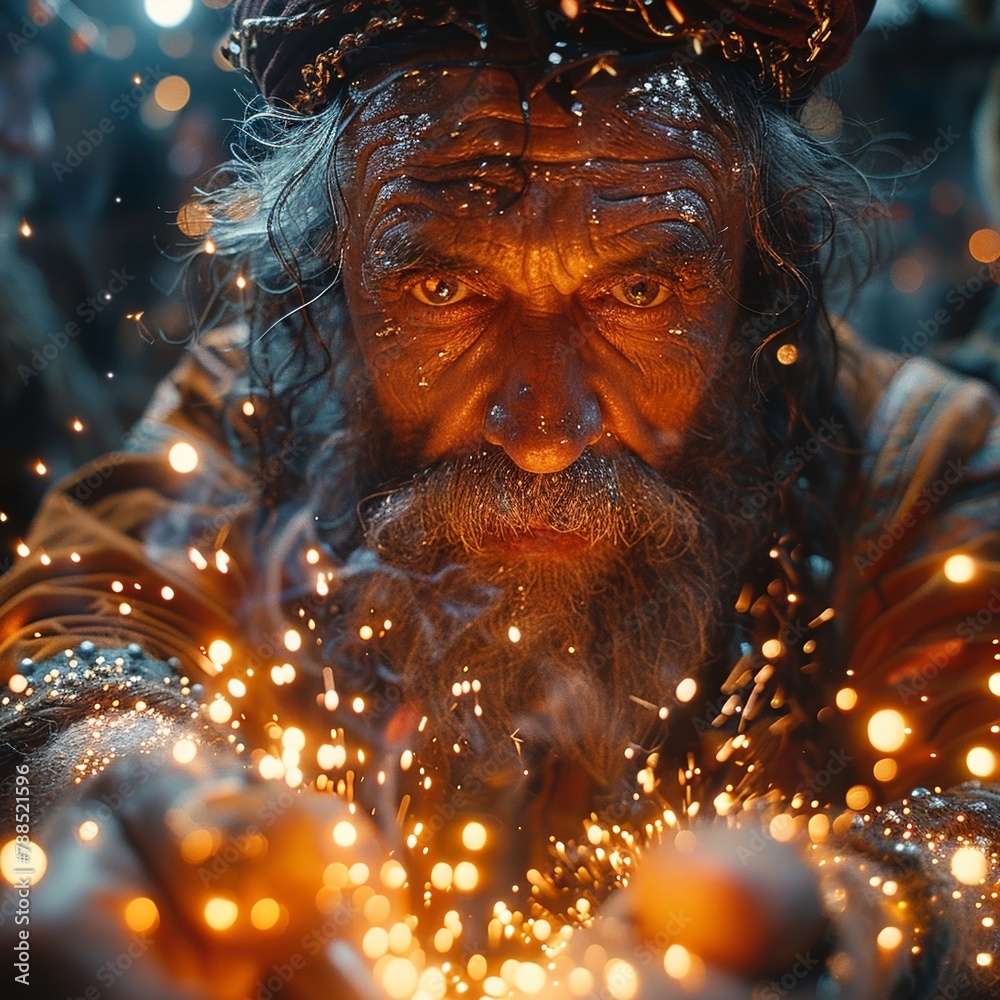 Mythril forge, dwarven smiths, creation of legendary arms, encompassing ...