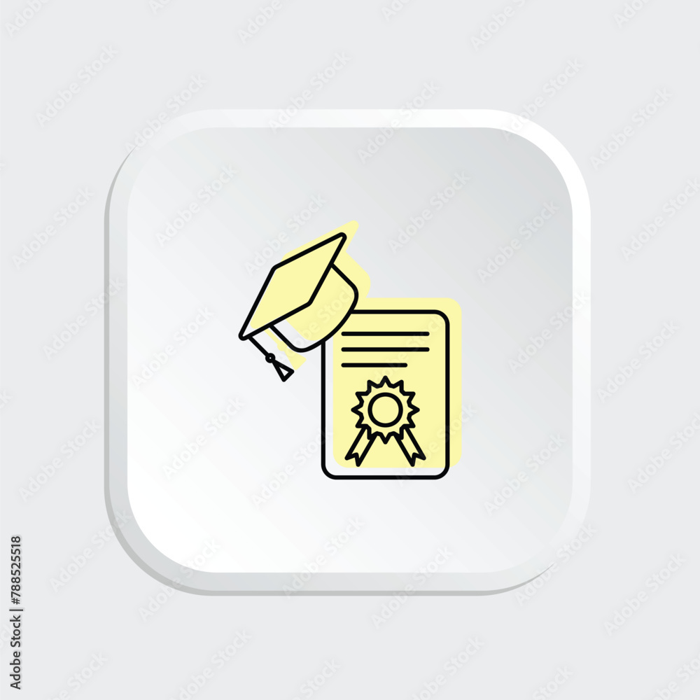 qualification icon, achievement icon, recognition icon, award icon ...