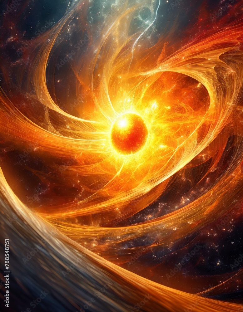 Illustrate the process of a star forming from interstellar gases and ...