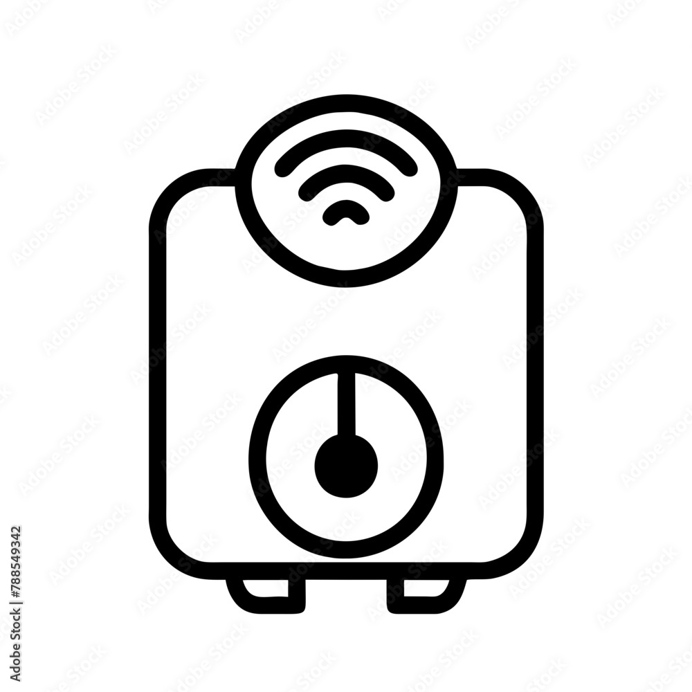 Motion Sensor icon vector graphics element silhouette technology ...