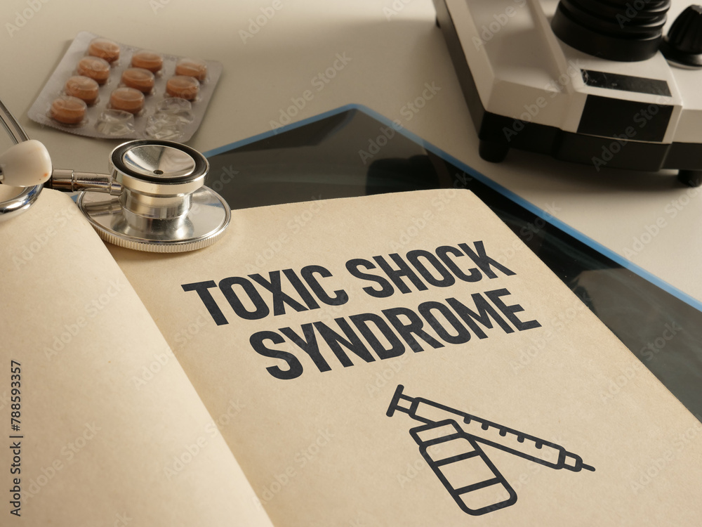 Toxic Shock Syndrome TSS diagnosis is shown using the text Stock Photo ...