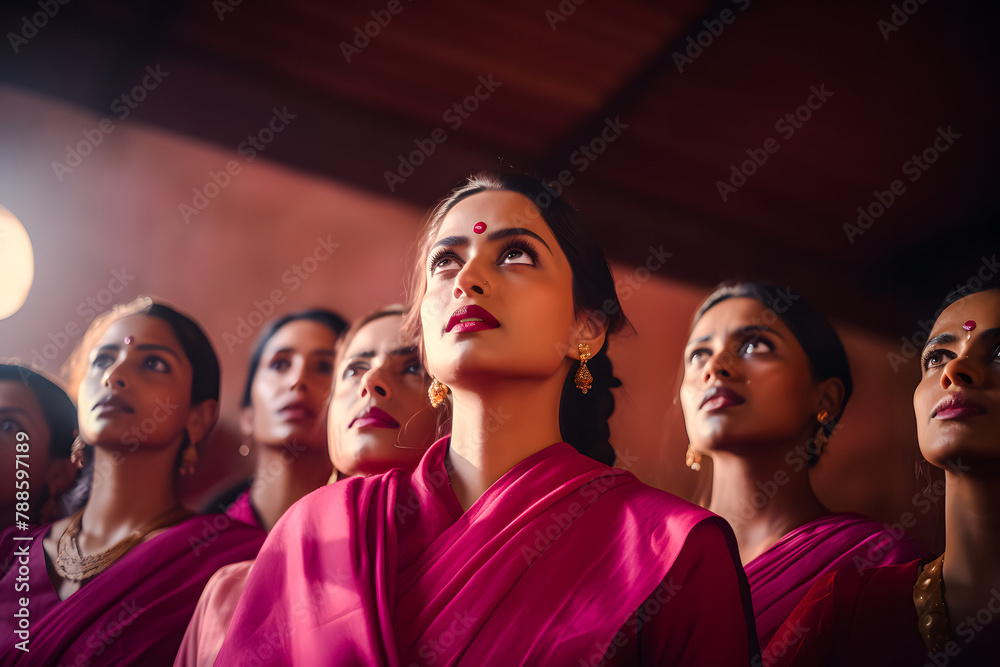 women empowerment : activists strong women defending rights on 8 march ...