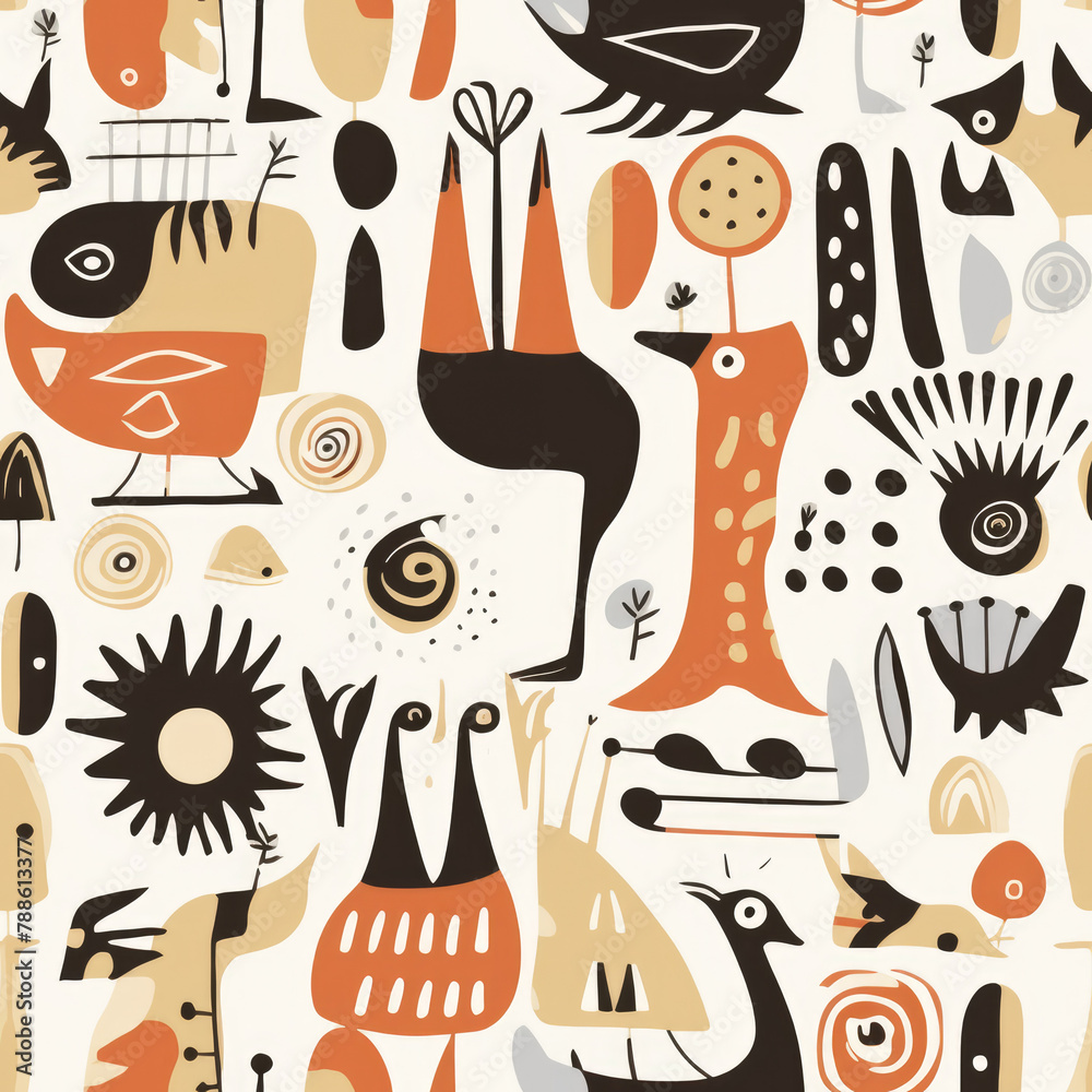 Explore the rich heritage of Nordic culture through this seamless folk ...