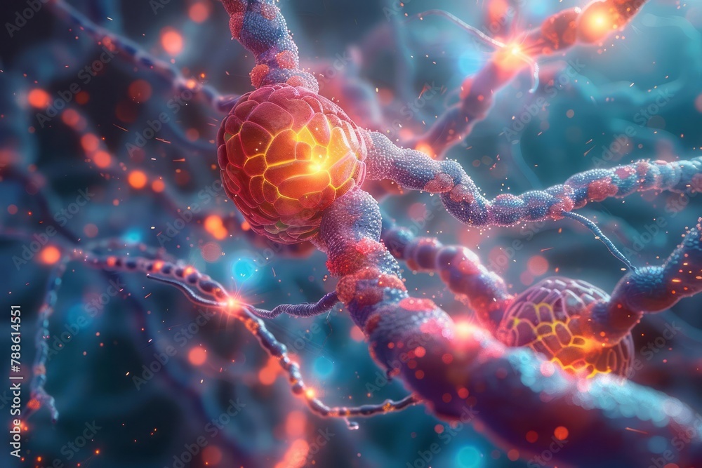 Hormonal regulation, endocrine glands, homeostasis, molecular signals ...