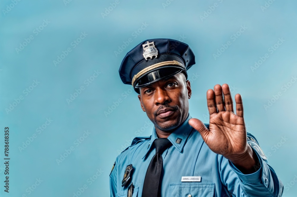 Law and Order a Symbol of Authority: A Police Officer Signals a ...