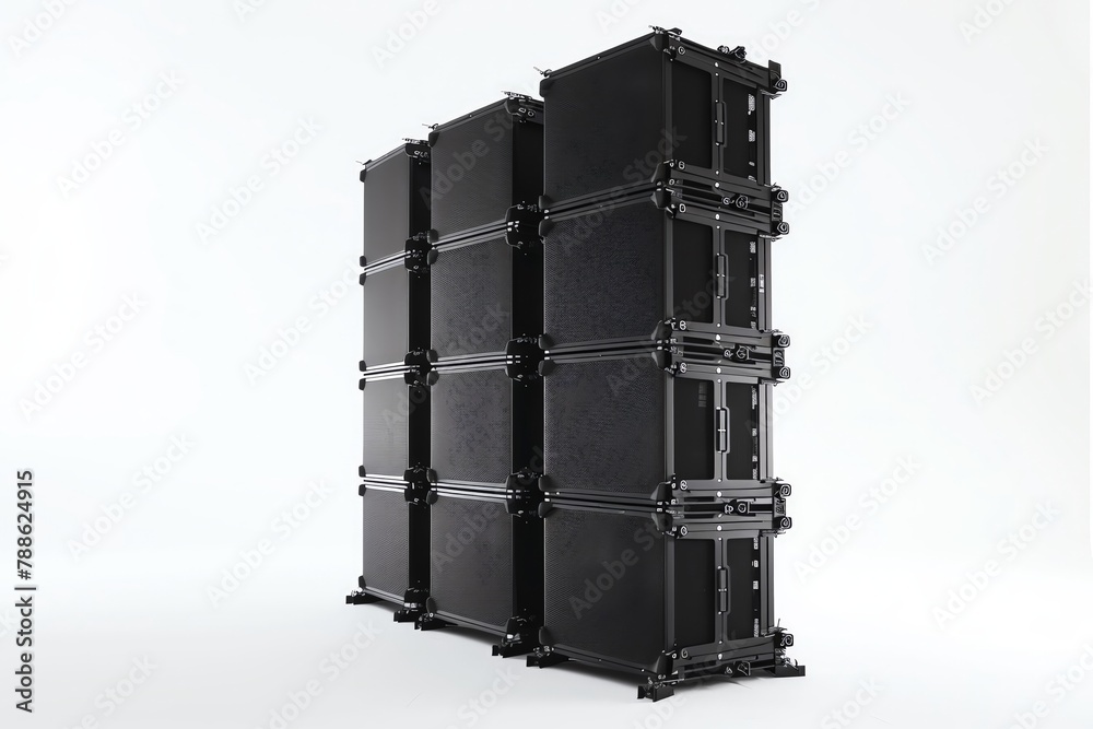 A side view of the stacked and symmetrical composition of Lusive line ...