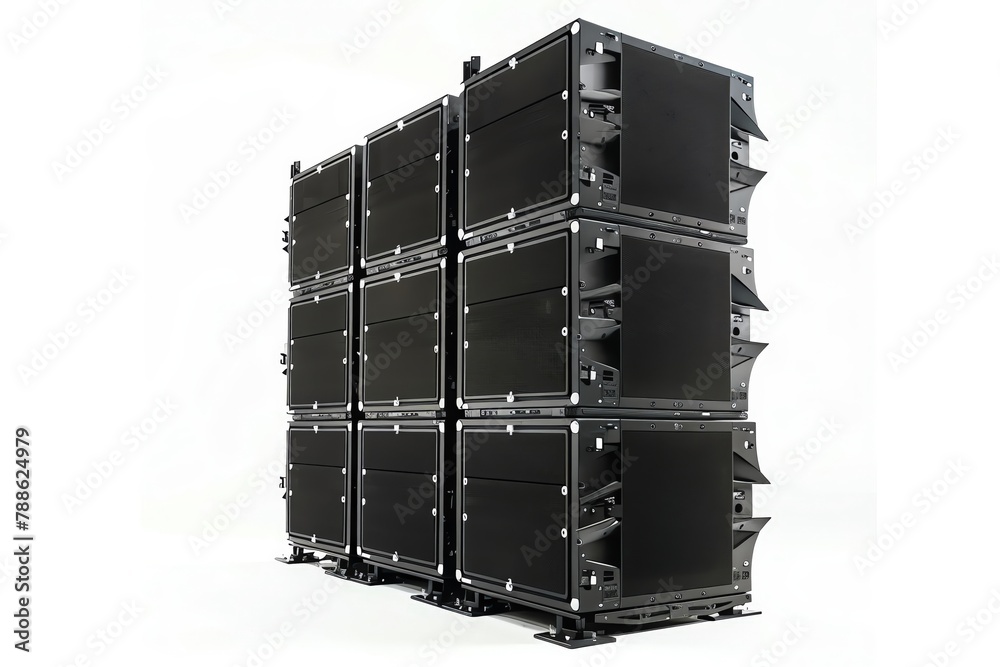 A side view of the stacked and symmetrical composition of Lusive line ...