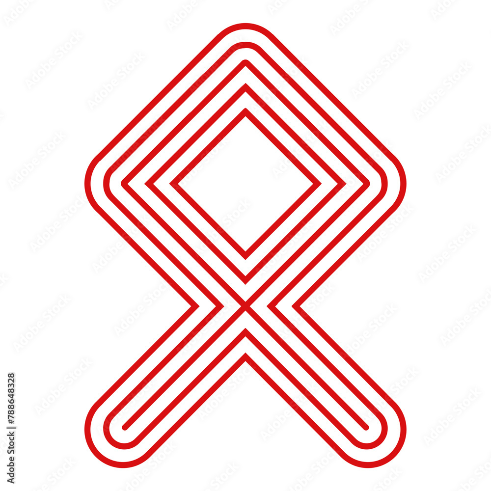 Rune Othala, a symbol of inheritance and wisdom Stock Photo | Adobe Stock