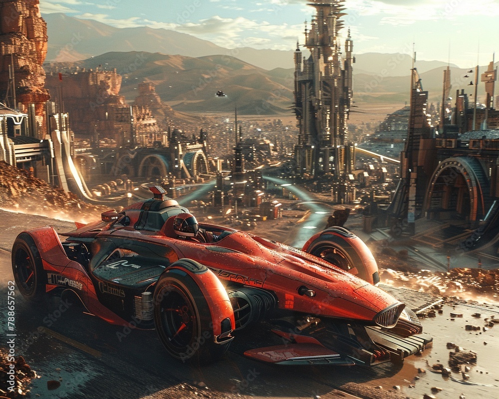 Global Competition Imagine a futuristic race that spans continents ...