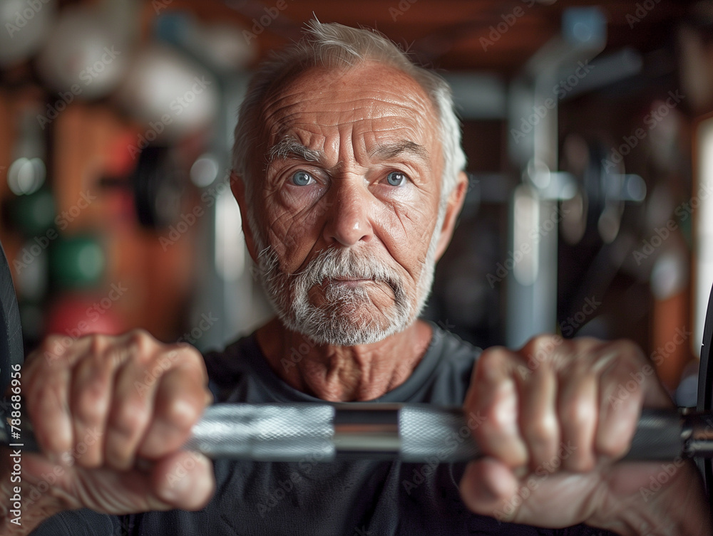 Krafttraining im Alter Stock Photo | Adobe Stock