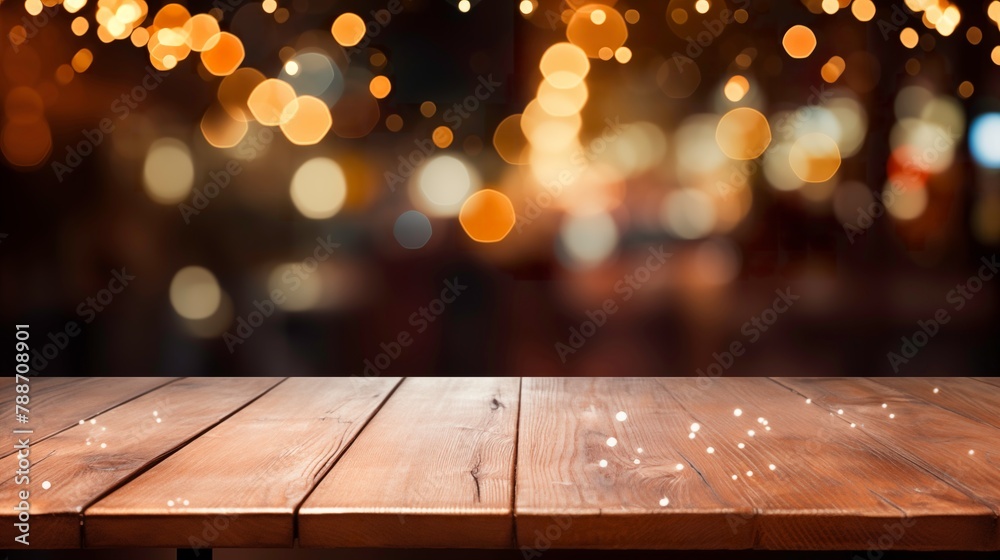 Empty wood table for product display in blur background of admirable ...