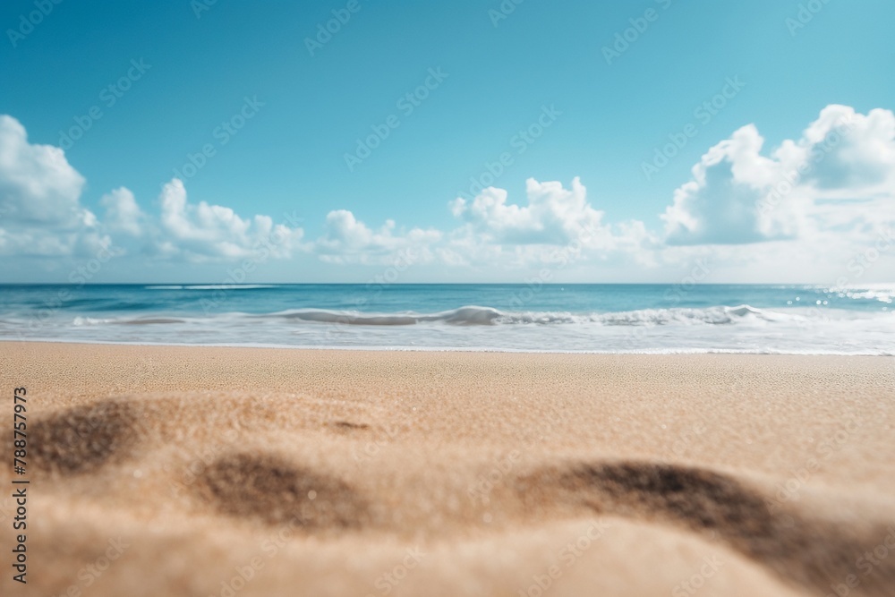 Sea and sand wit sky background, beach background, sandy beach ...