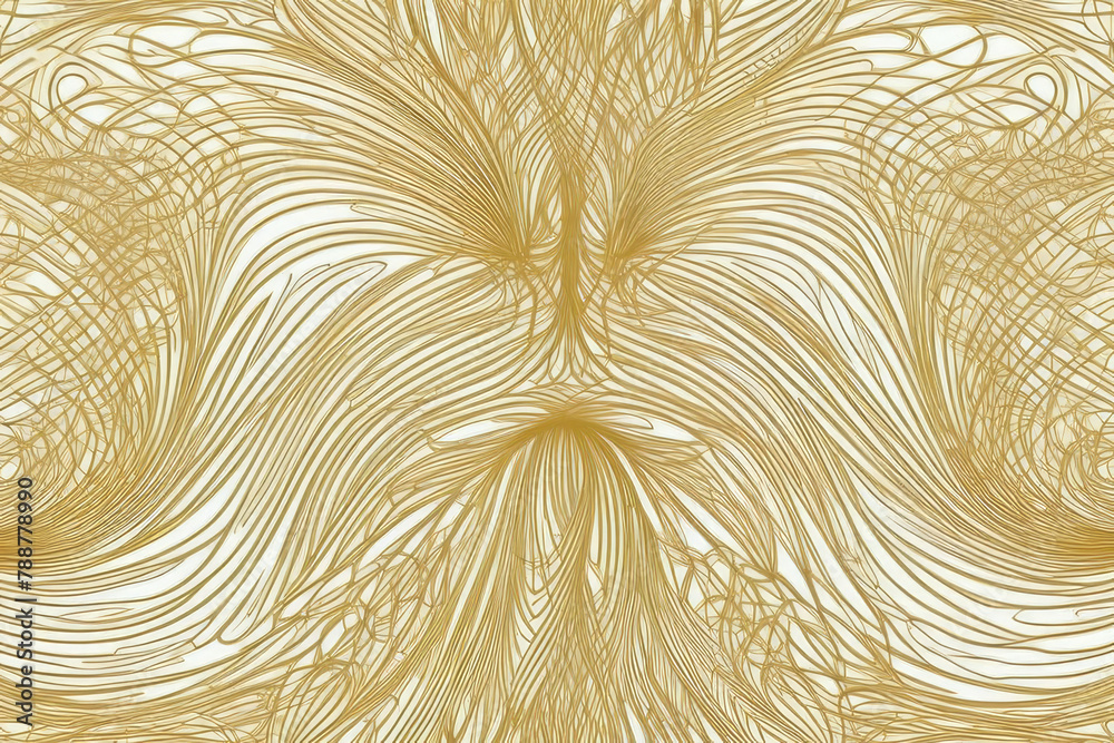Gold abstract line art, vector format, intertwining patterns suitable ...