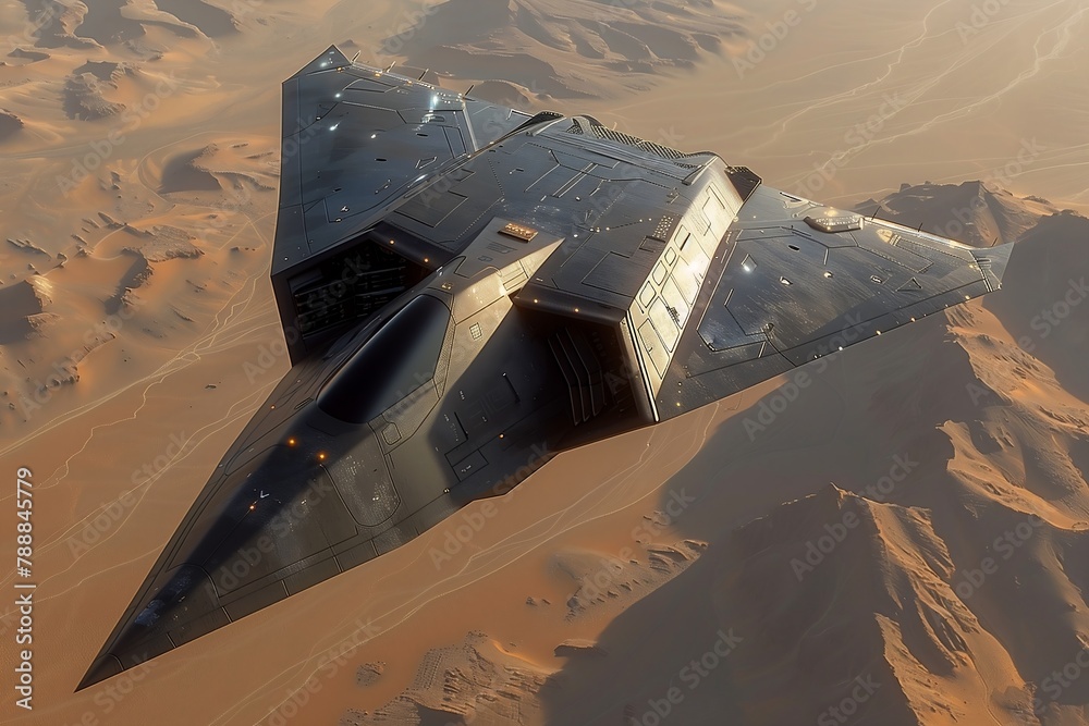 fighter jet flying desert plain sky love death robots clothed stealth ...