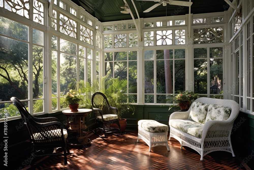 Neo-Victorian Sunroom Designs: Louvered Shutters, Fanlight Windows ...