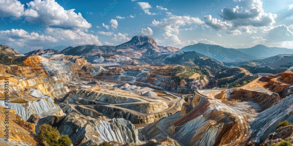 Skouriotissa copper mining industry in Cyprus Stock Photo | Adobe Stock
