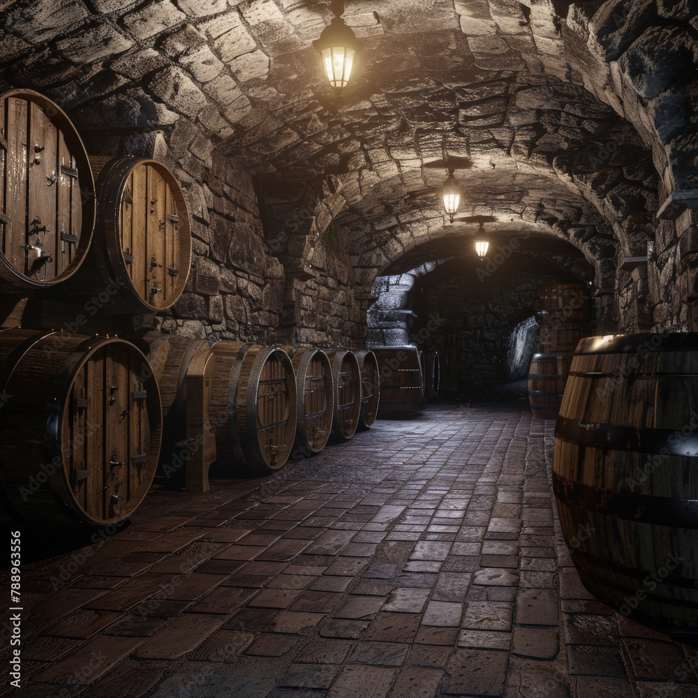 cellar, architecture, arch, old, church, stone, building, arches, light ...