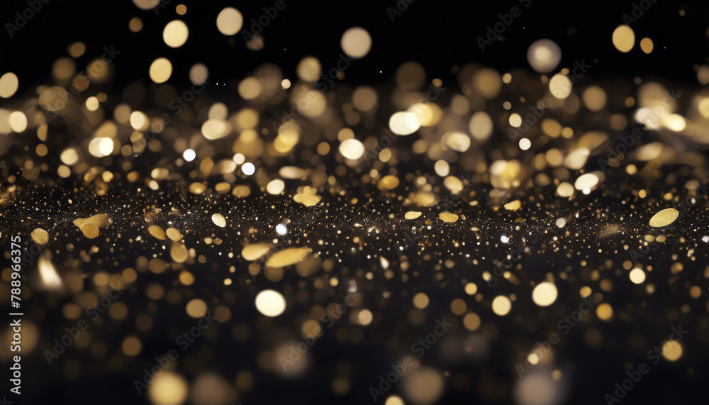 bokeh black confetti golden Luxury backgrounds clouded ai dust gold ...