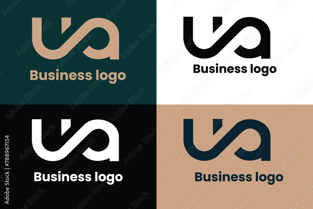 letter s logo, letter a logo, letter a and infinity icon logo, logomark ...