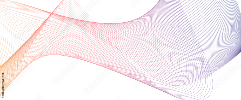 Vector colorful wave lines pattern on wave line dynamic wave of many ...