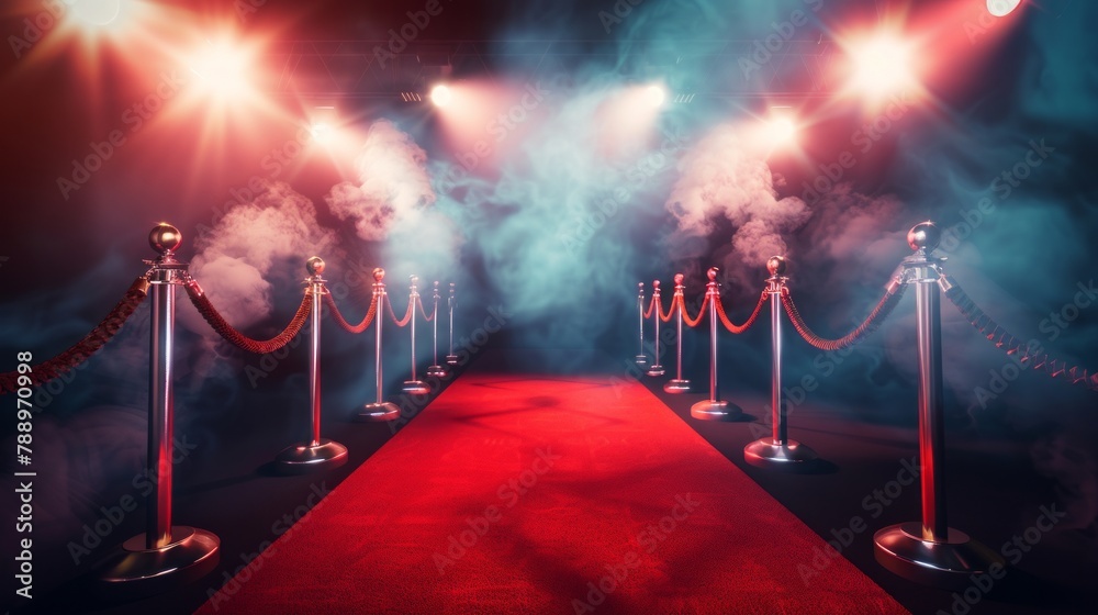 Red carpet background store