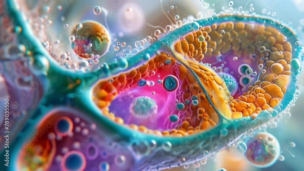 The cytoplasm of a plant cell teems with various structures including ...