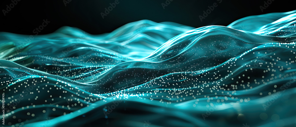 Business technology IT visual, topographic elevation LIDAR point cloud ...