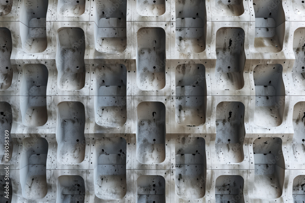Abstract 3d pattern. Brutalist style. Background image. Created with ...
