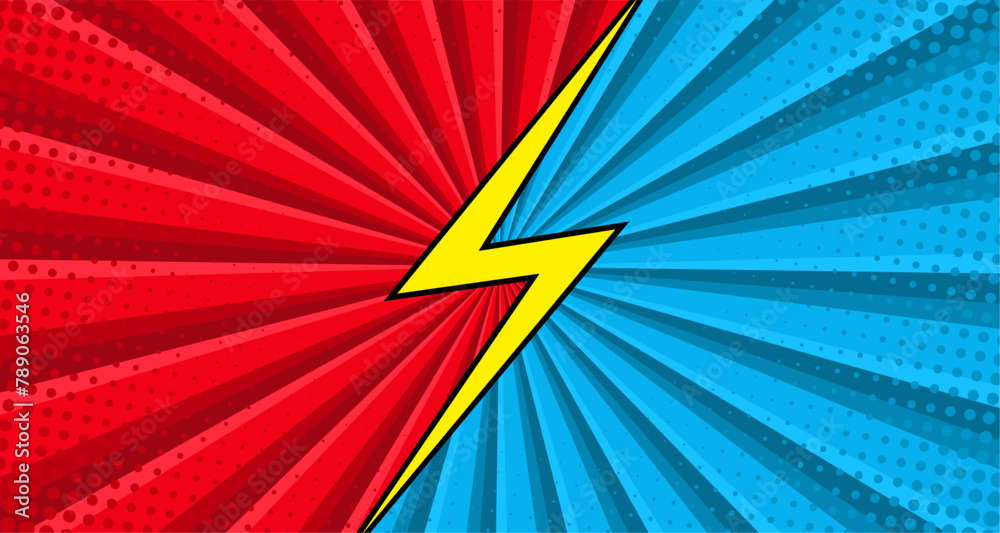 Versus comic frame. Vs comics book clash frames halftone stripes ...