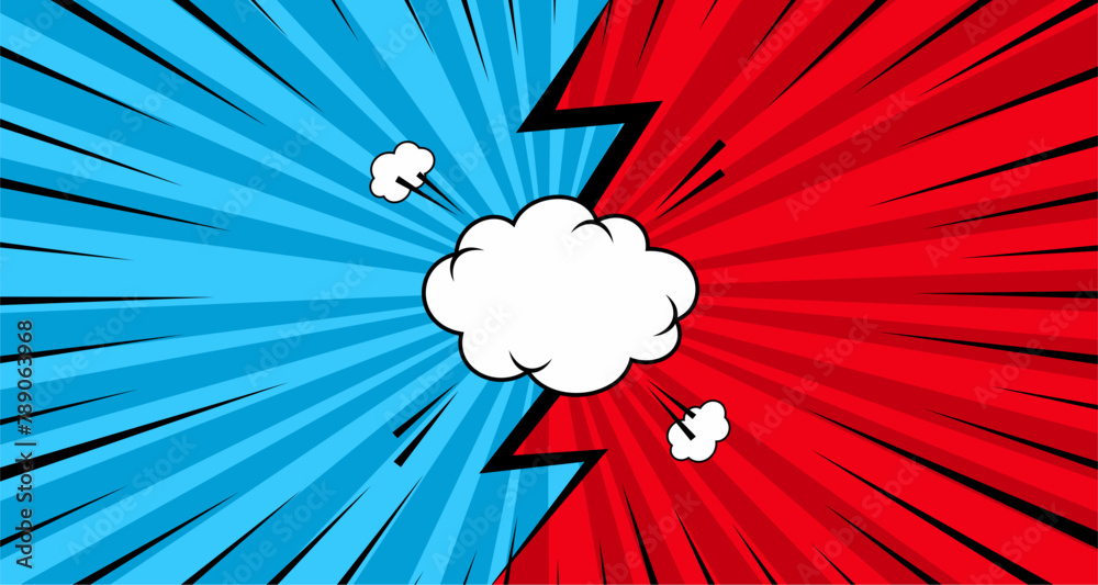 Versus Comic Frame Vs Comics Book Clash Frames Halftone Stripes
