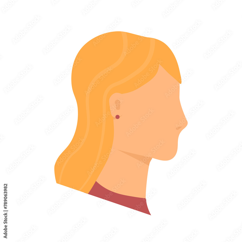 PNG, person, brunette, haircut, hairstyle, human, profile, side ...