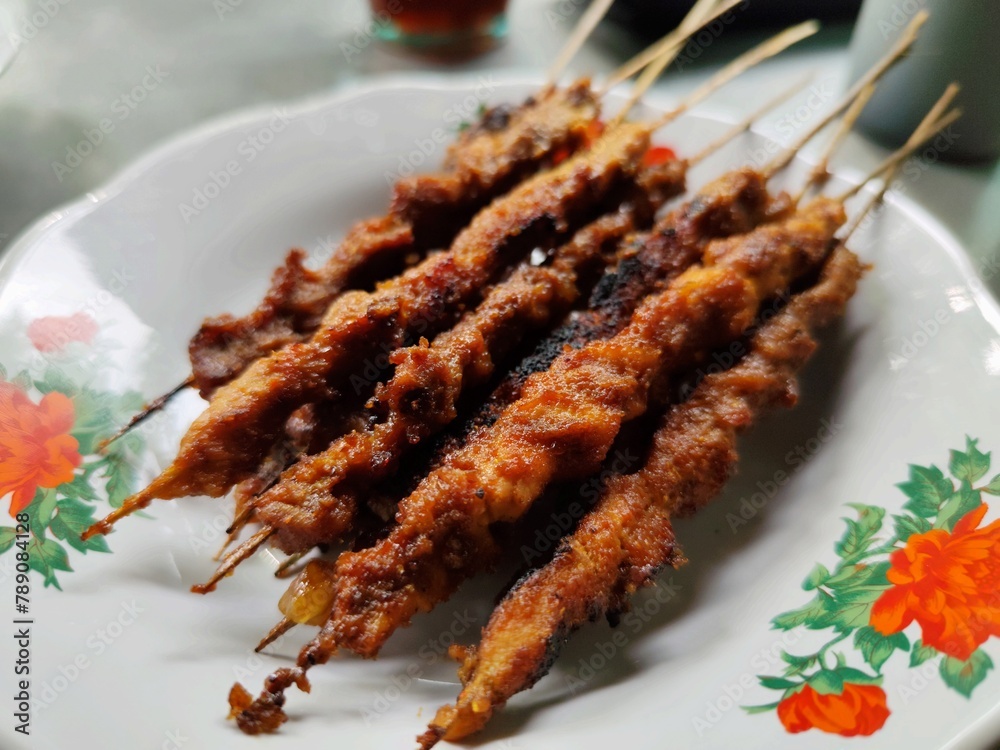 Sate Blora is a chicken satay culinary dish from Blora, Central Java ...