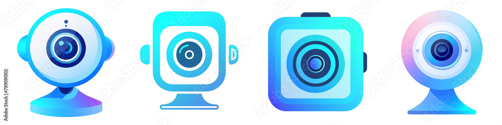 Webcam clipart collection, symbol, logos, icons isolated on transparent ...