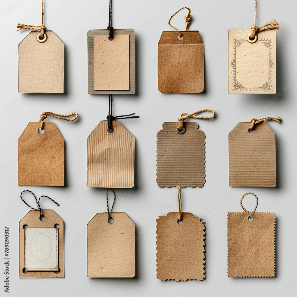 Vector empty price tags. Yellow price tags png. Template of price tags ...