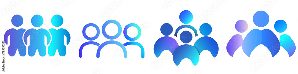 Team clipart collection, symbol, logos, icons isolated on transparent ...