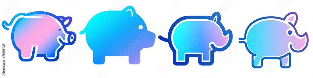 Savings clipart collection, symbol, logos, icons isolated on ...