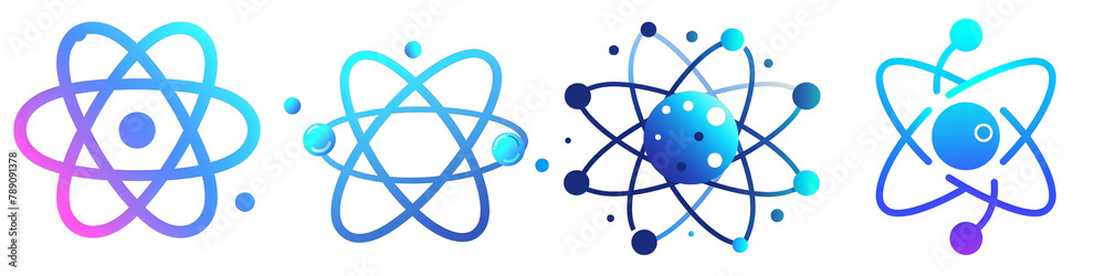 Quantum Computing clipart collection, symbol, logos, icons isolated on ...