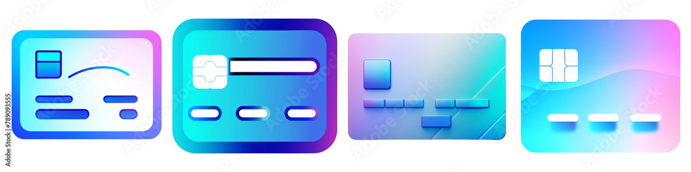 Credit Card clipart collection, symbol, logos, icons isolated on ...