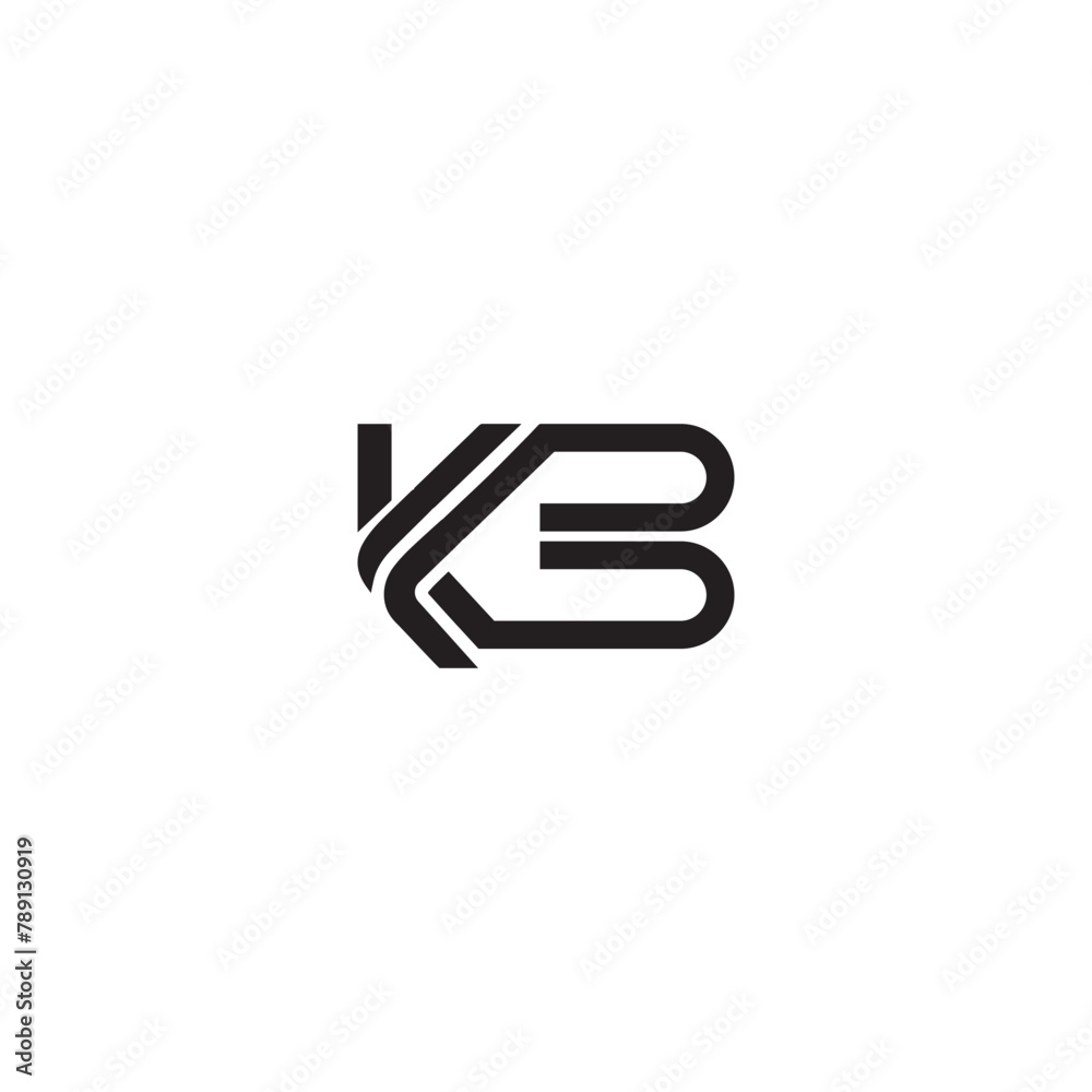 bk logo design, bk initials logo, bk vector ,BK logo letter design on ...