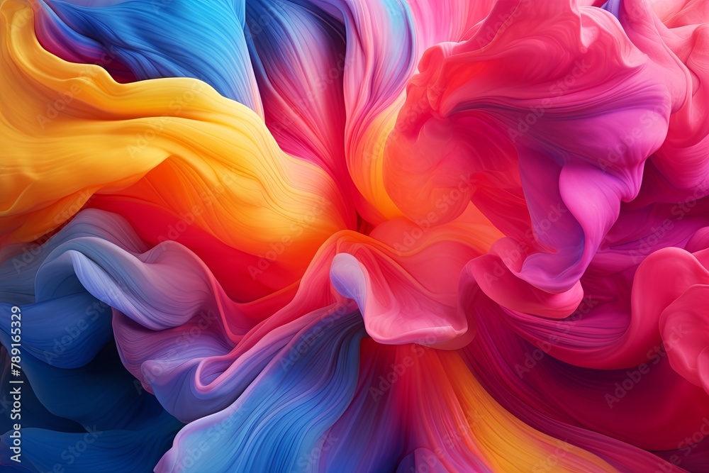 Dynamic Desktop Wallpapers: Vibrant Color Flow Graphics Stock ...