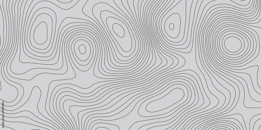 Abstract gray topography contour map background design .geometric black ...