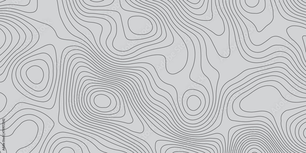Abstract gray topography contour map background design .geometric black ...