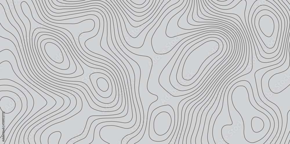 Abstract gray topography contour map background design .geometric black ...