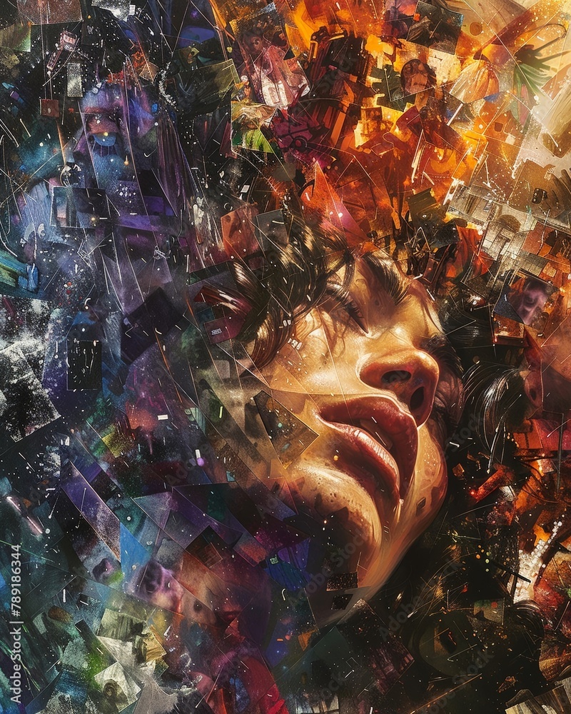 Design a visually striking image depicting the intersection of ...