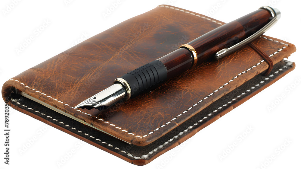 Book and a pen isolated on transparent background, PNG, Ai Stock Photo ...