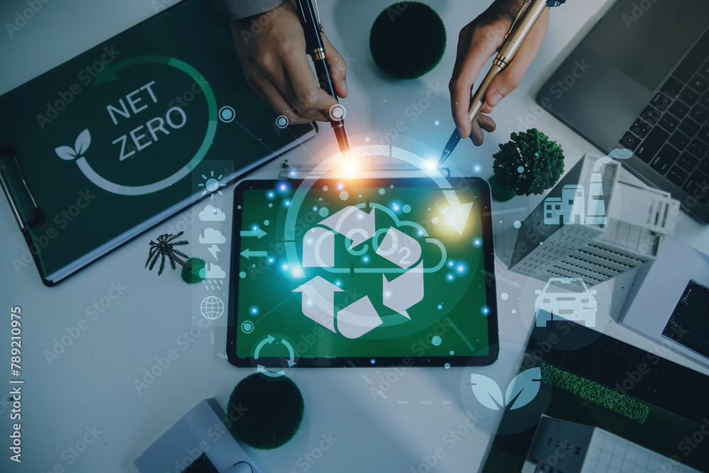 Concept of Reduce greenhouse gas emission for climate change and ...